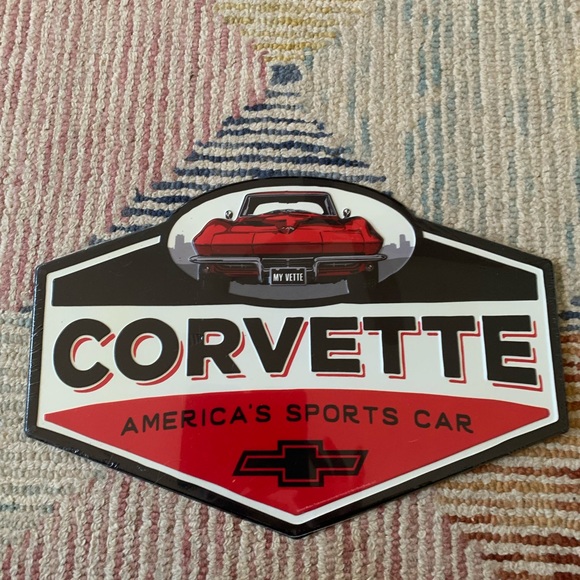 Wall Decor | Corvette Metal Sign | Poshmark